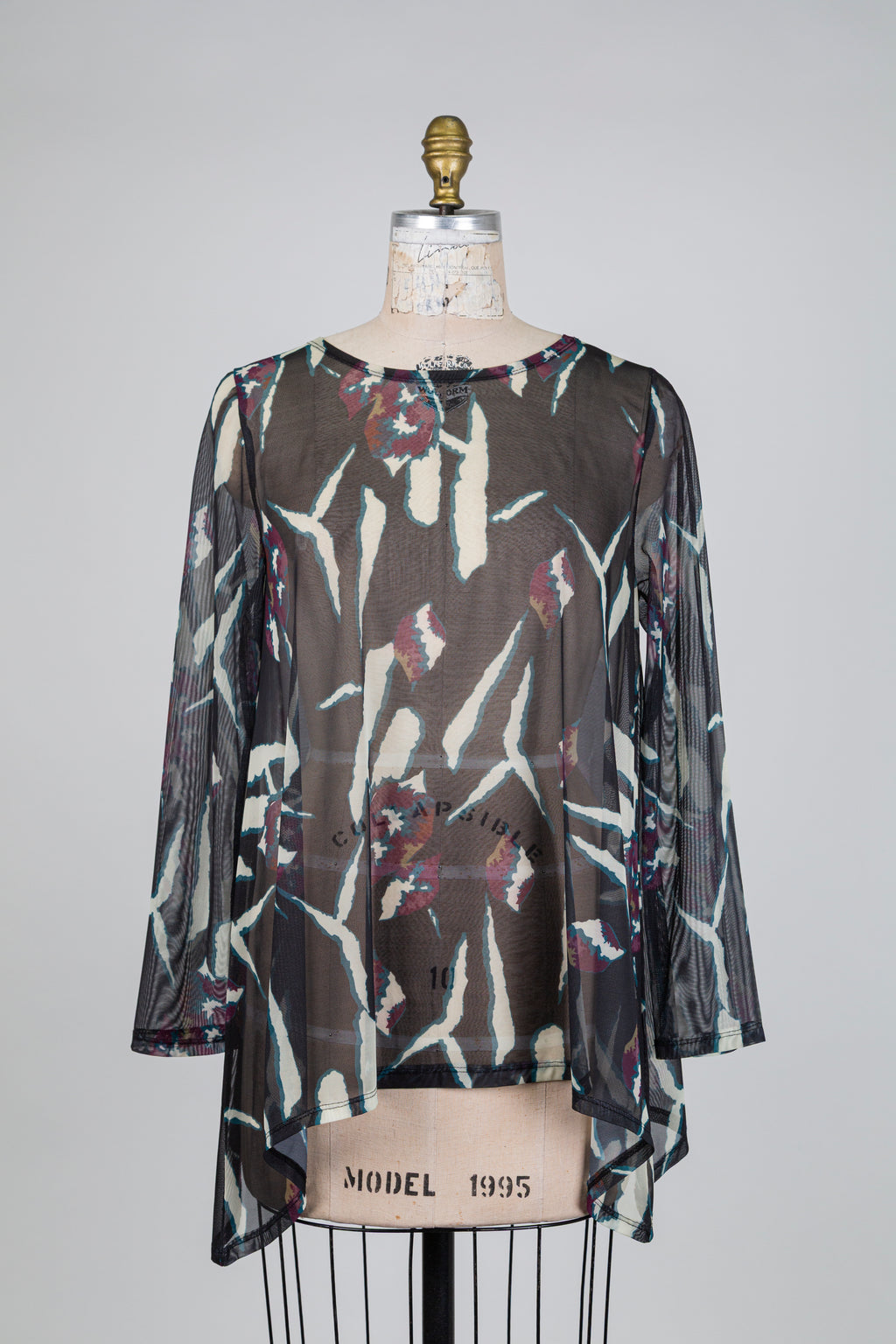 Tunique diaphane tribal abstrait (S) – VERYSMART